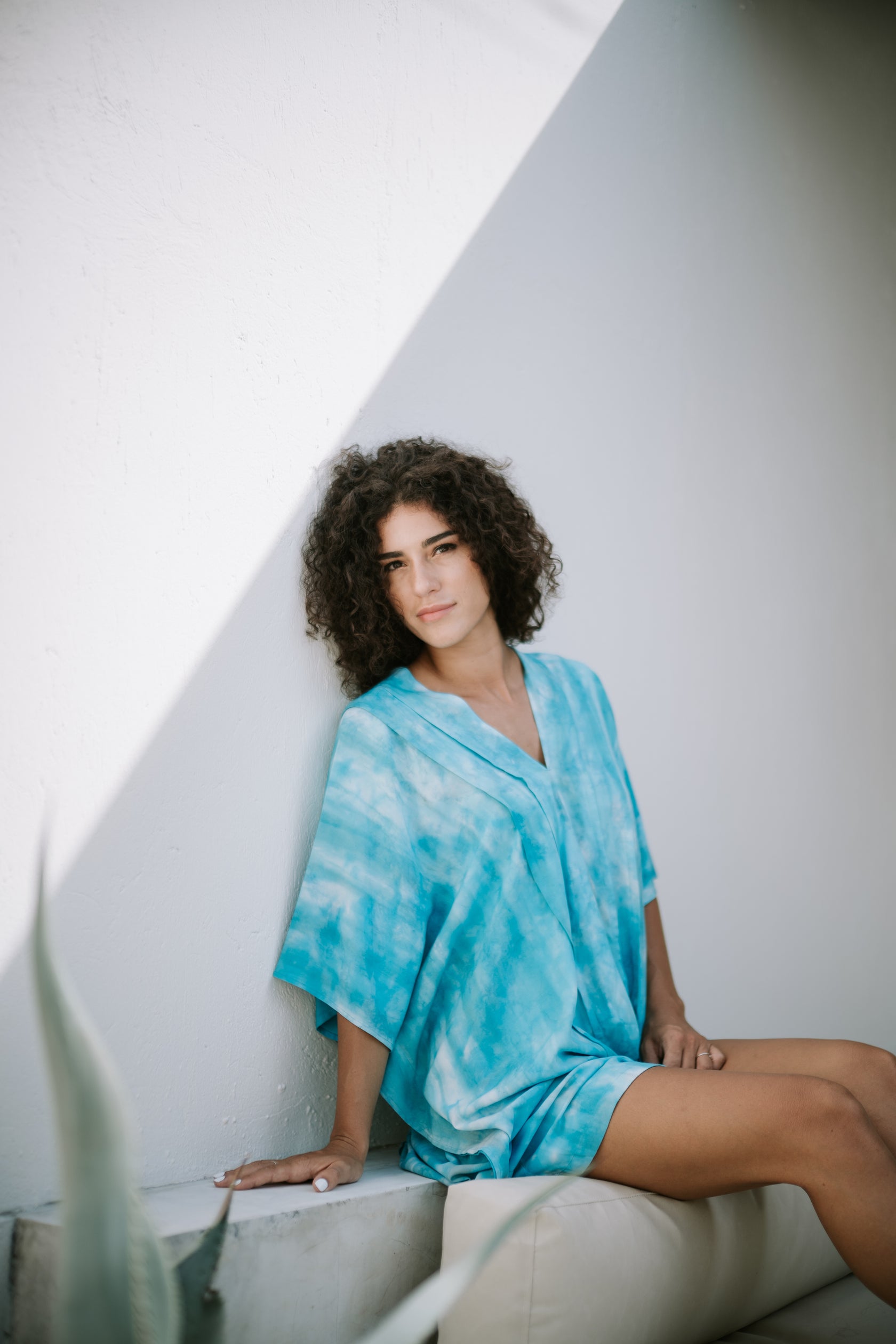 Tunic Dress in Turquoise – Mahisi